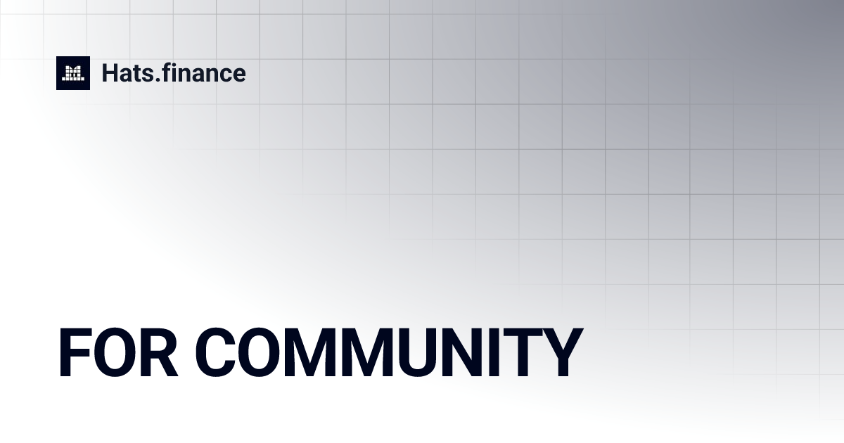 FOR COMMUNITY | Hats.finance